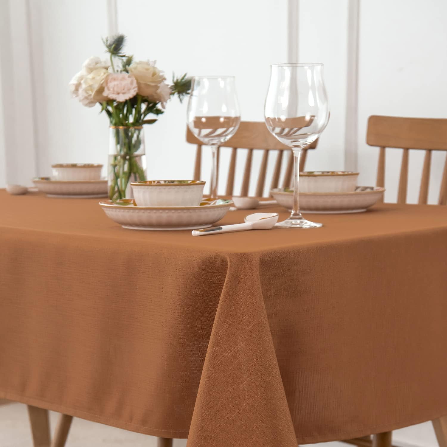 Harvest Square Tablecloth Stain Resistant Waterproof Wrinkle Resistant ...