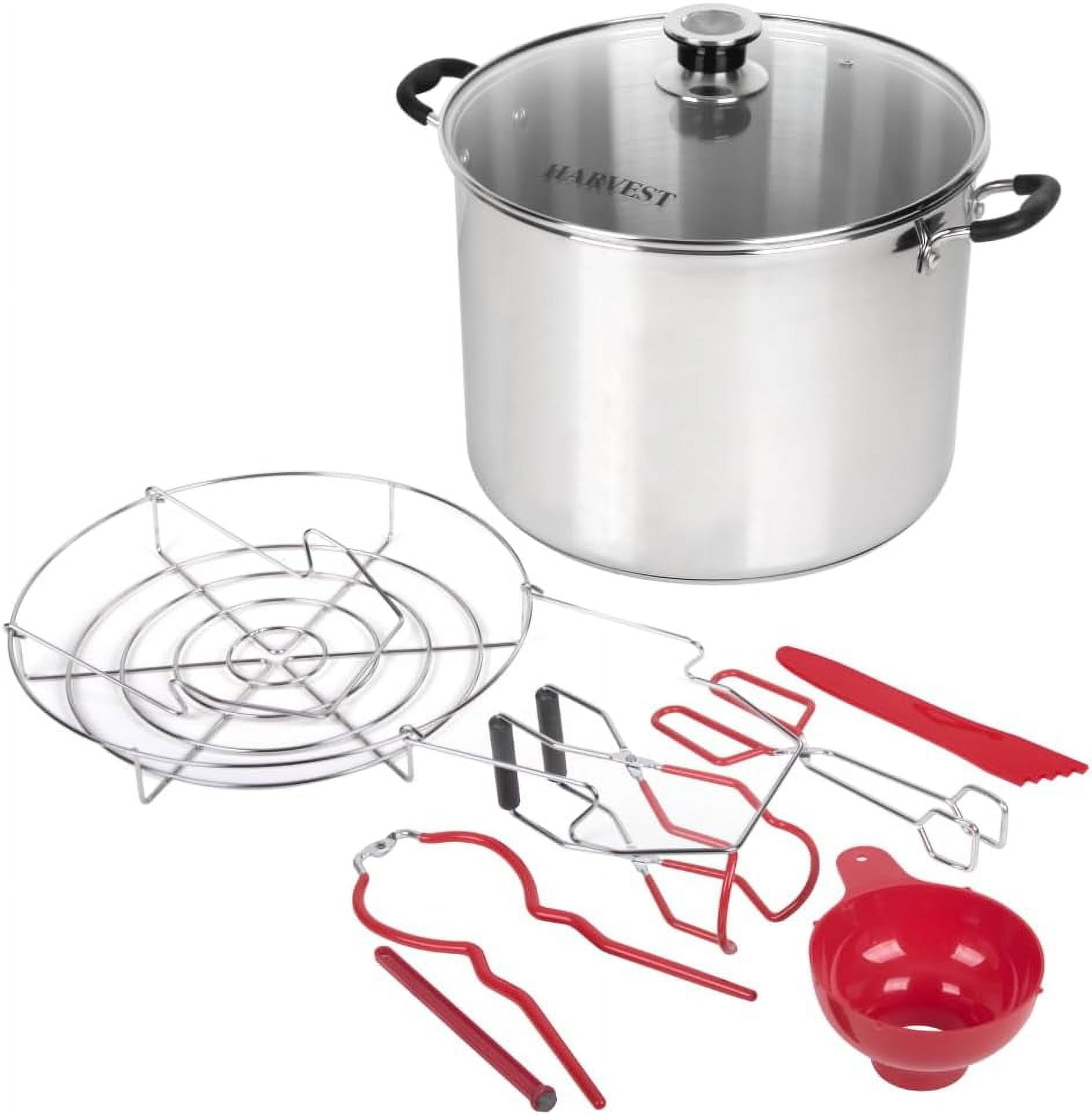 Harvest Stainless Steel 20 Qt Canning Pot with Rack | Water Bath or ...