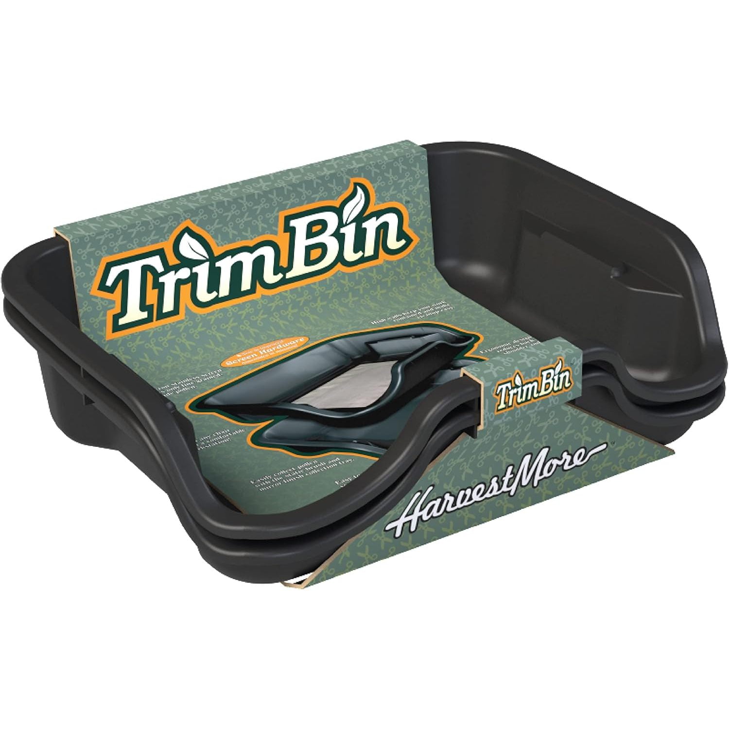 Harvest More Trim Bin Portable 2 Piece Workstation Container with 150 ...