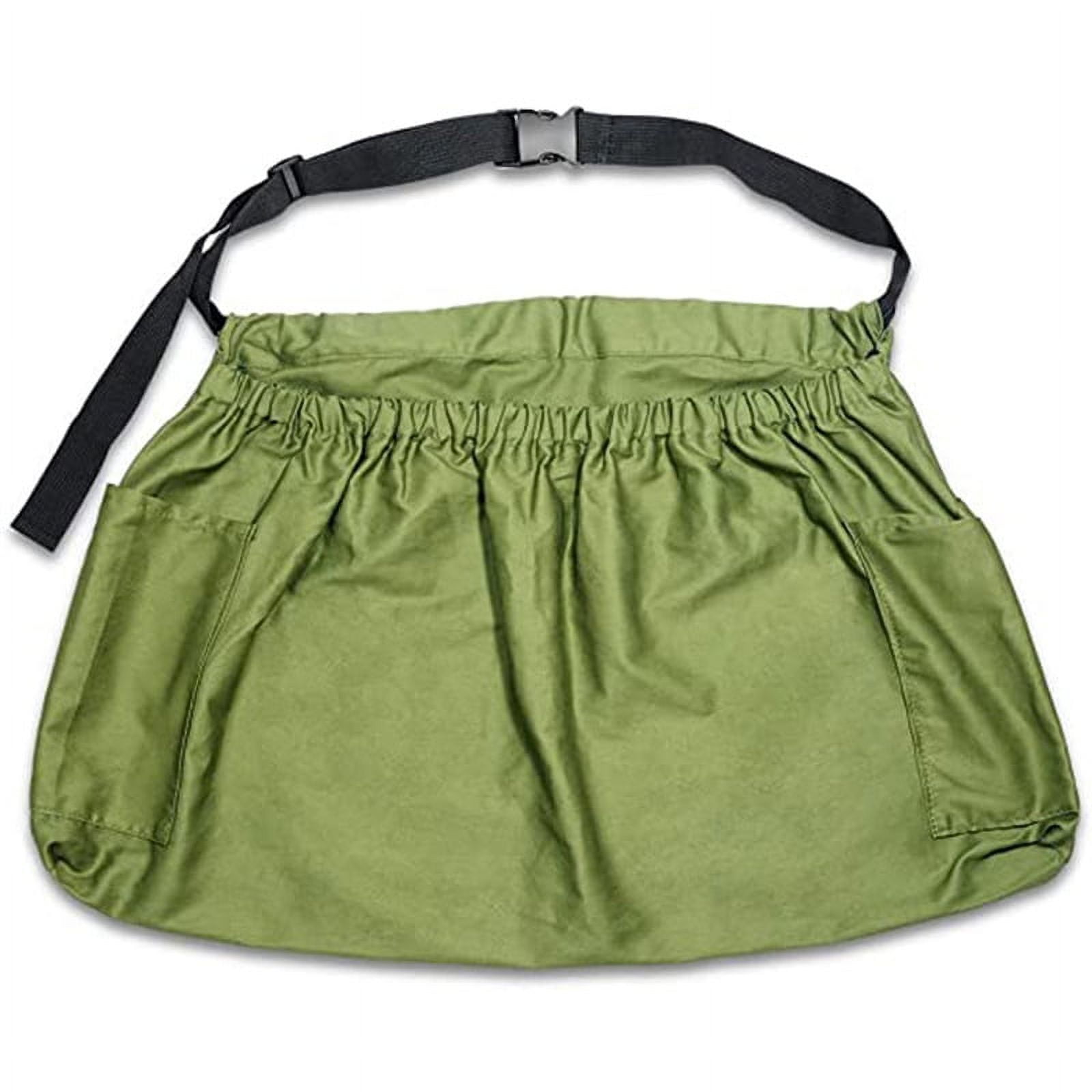 Harvest & Weeding Waist Apron with Pockets | Berry Picker/Garden Apron ...