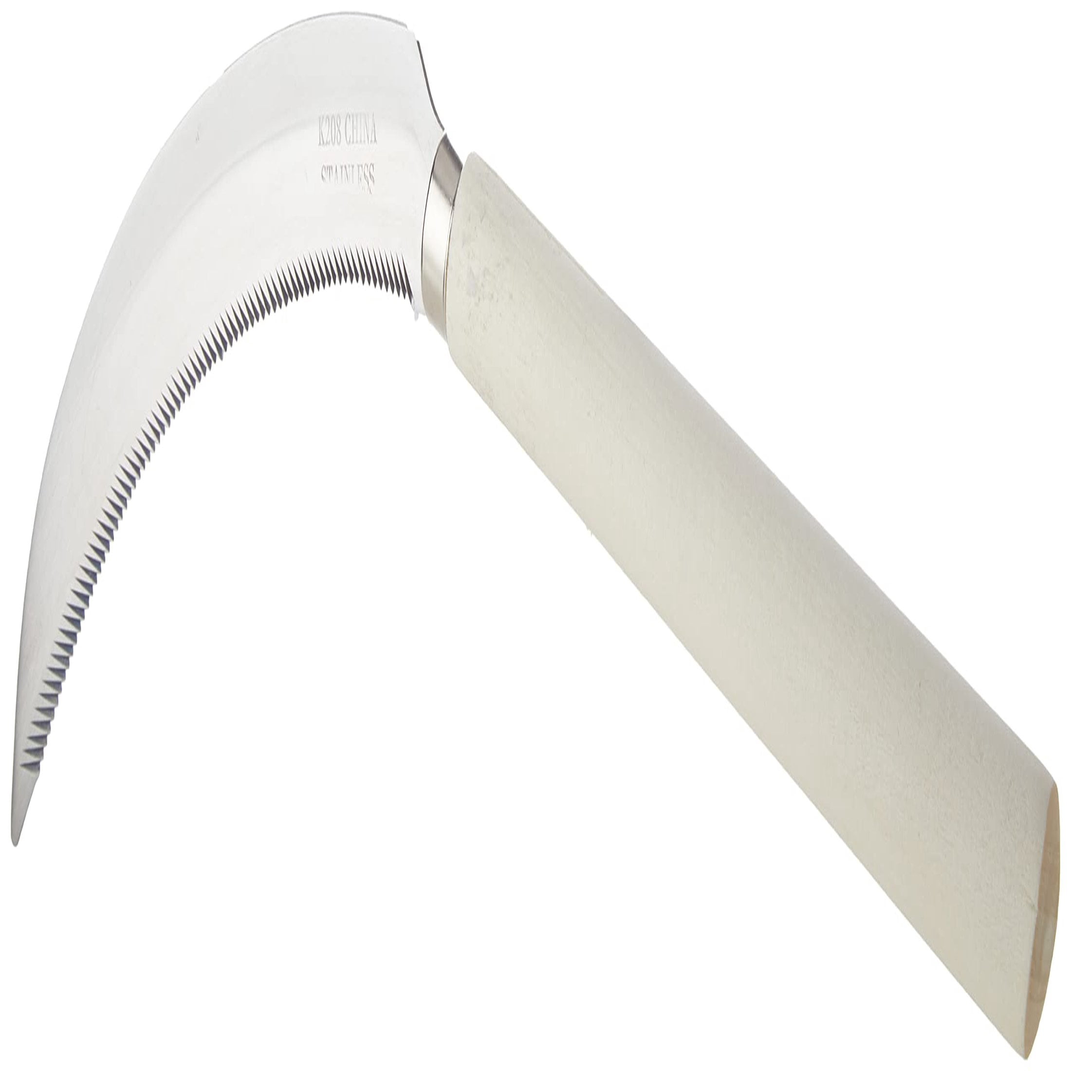 HarvestPro Sickle with Wooden Grip and Serrated Edge - Walmart.com
