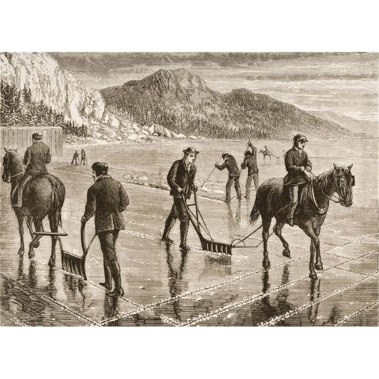 Harvesting Ice On The Hudson River In The 1870s From American Pictures ...
