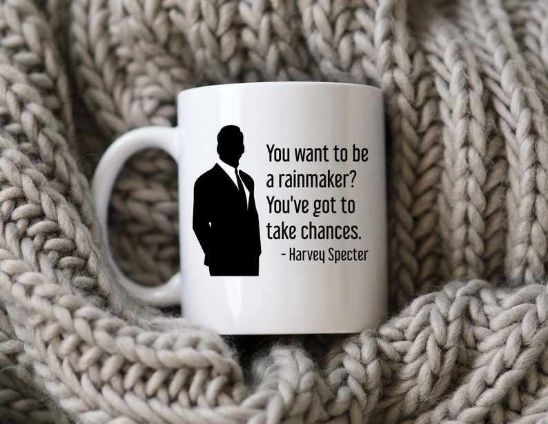 Harvey Specter: For Suits Show Fans, Lawyer Motivation Quote Mug ...