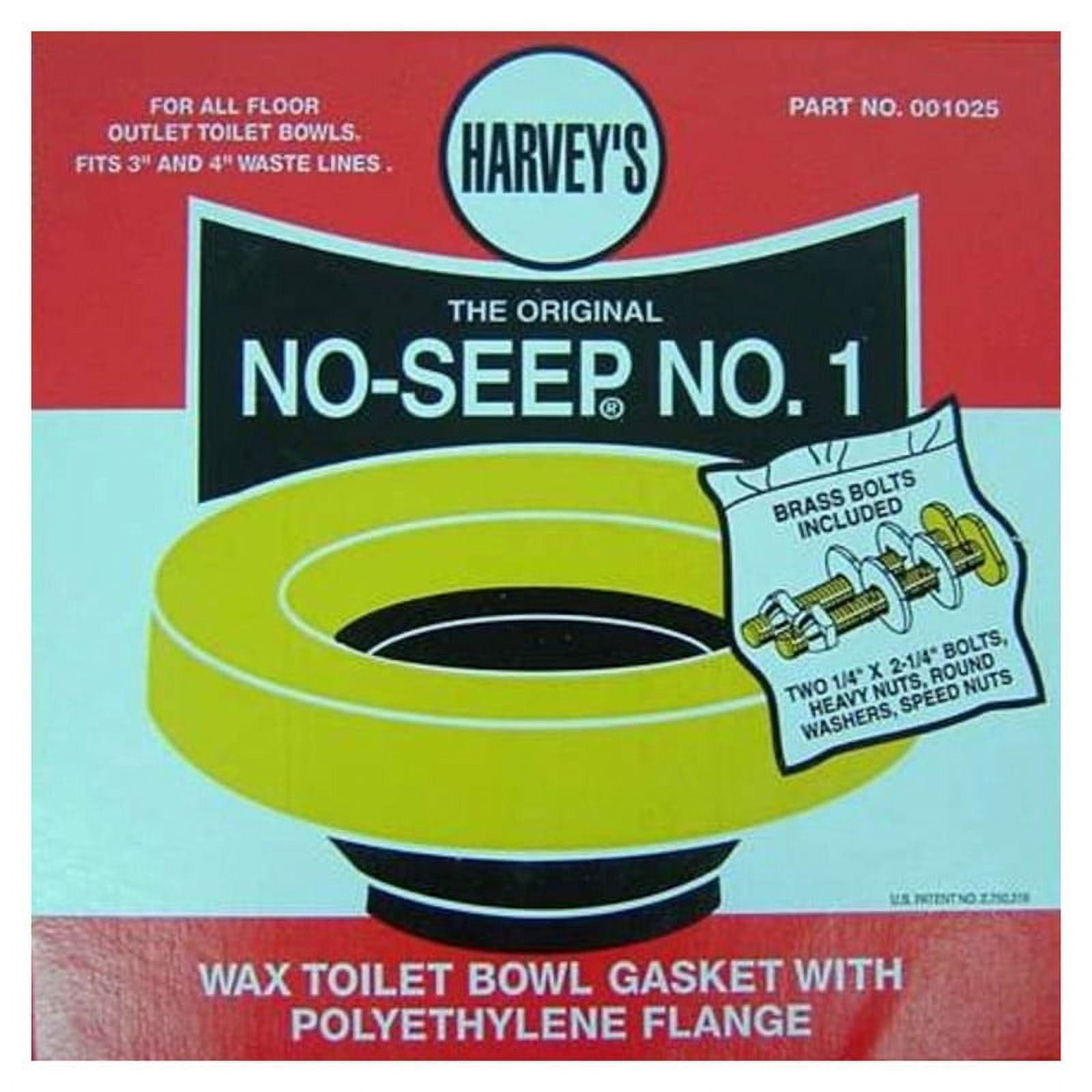 Harvey's No-Seep No. 1 Wax Ring Kit Almond Polyethylene - Walmart.com