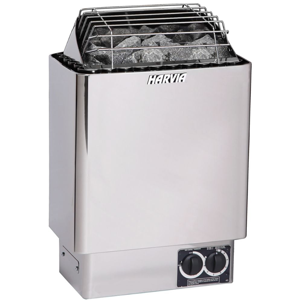 Harvia KIP30B KIP Series, 3kW Sauna Heater, Built-In Controls (Includes ...