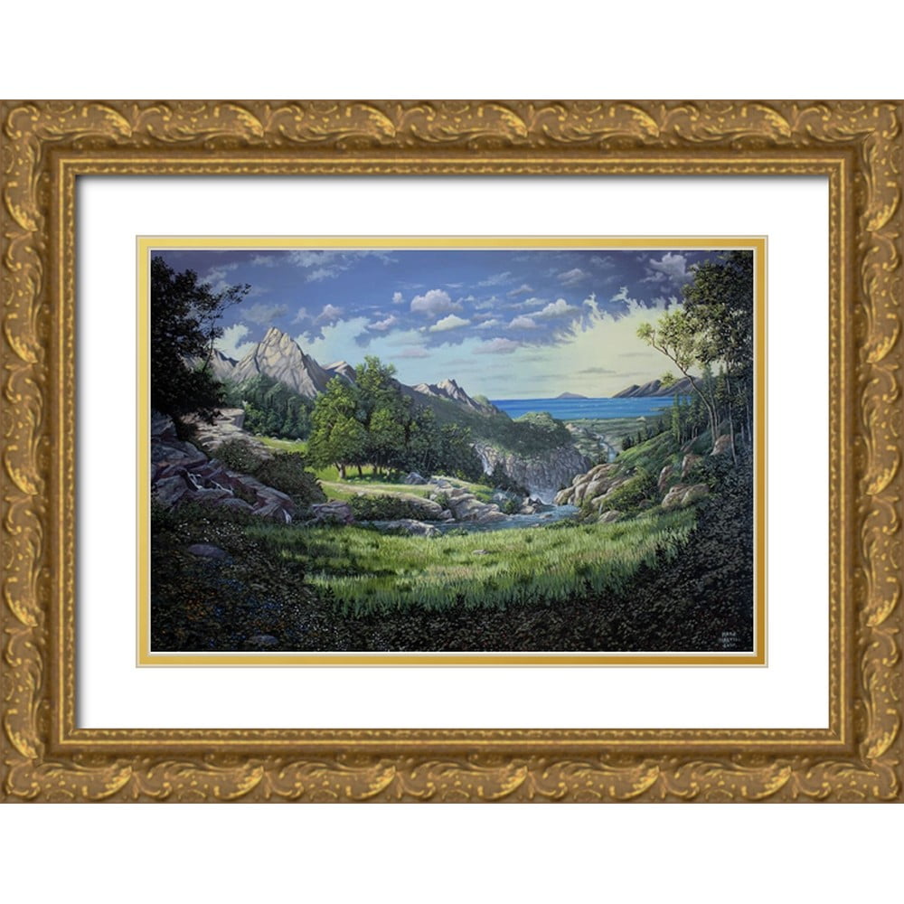 Harvill, Marc 32x23 Gold Ornate Wood Framed with Double Matting Museum Art Print Titled - Epic ...