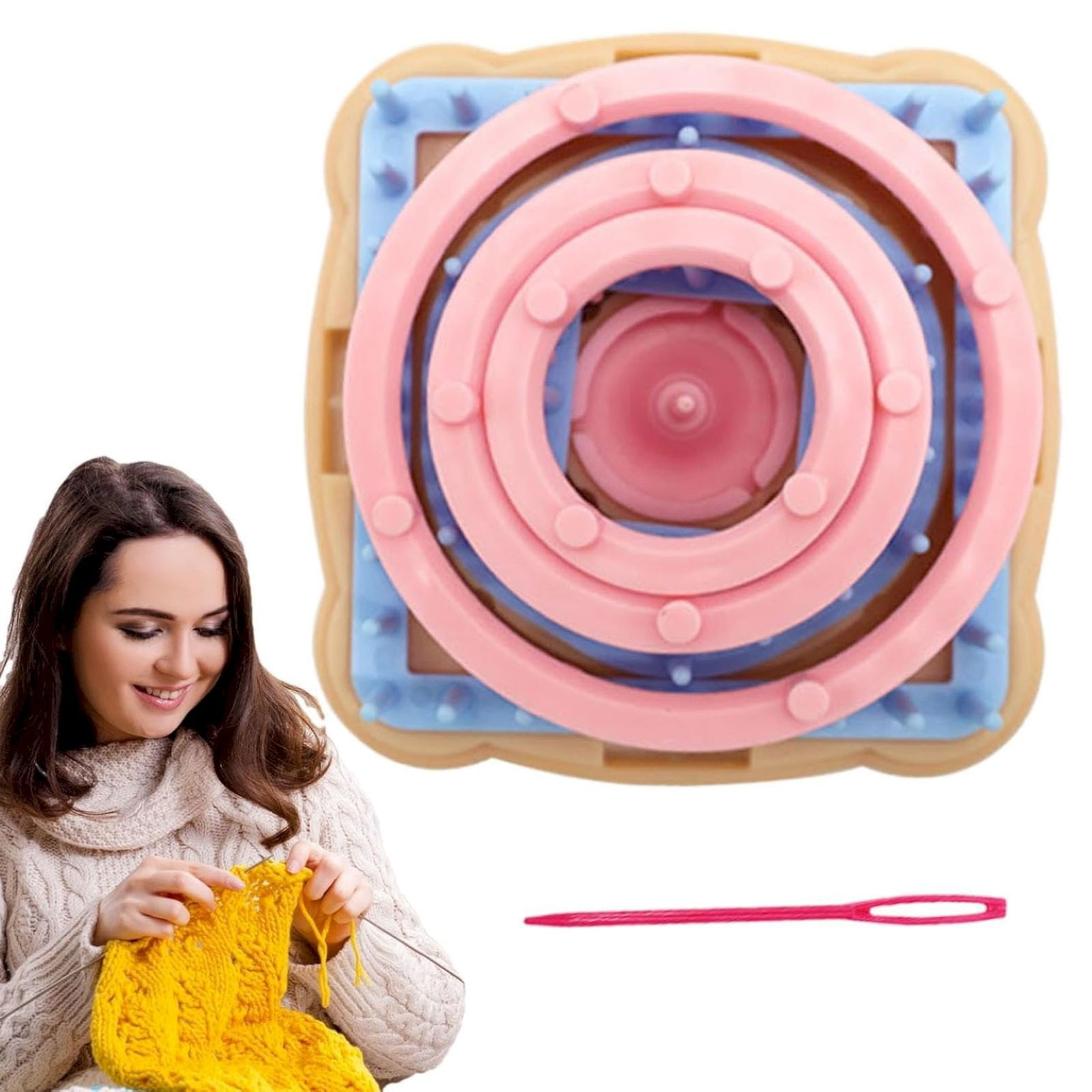 Harvn Clearance Knitting Flower Weaving Machine Flower Kit Beginner ...