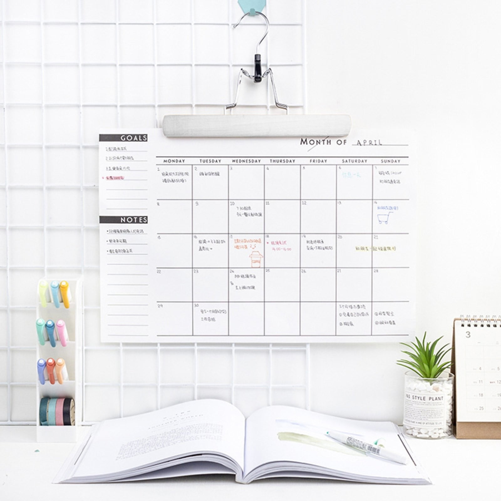 Harvn Clearance The Solid Wood Clothes Hanger Is White Wooden Pants ...