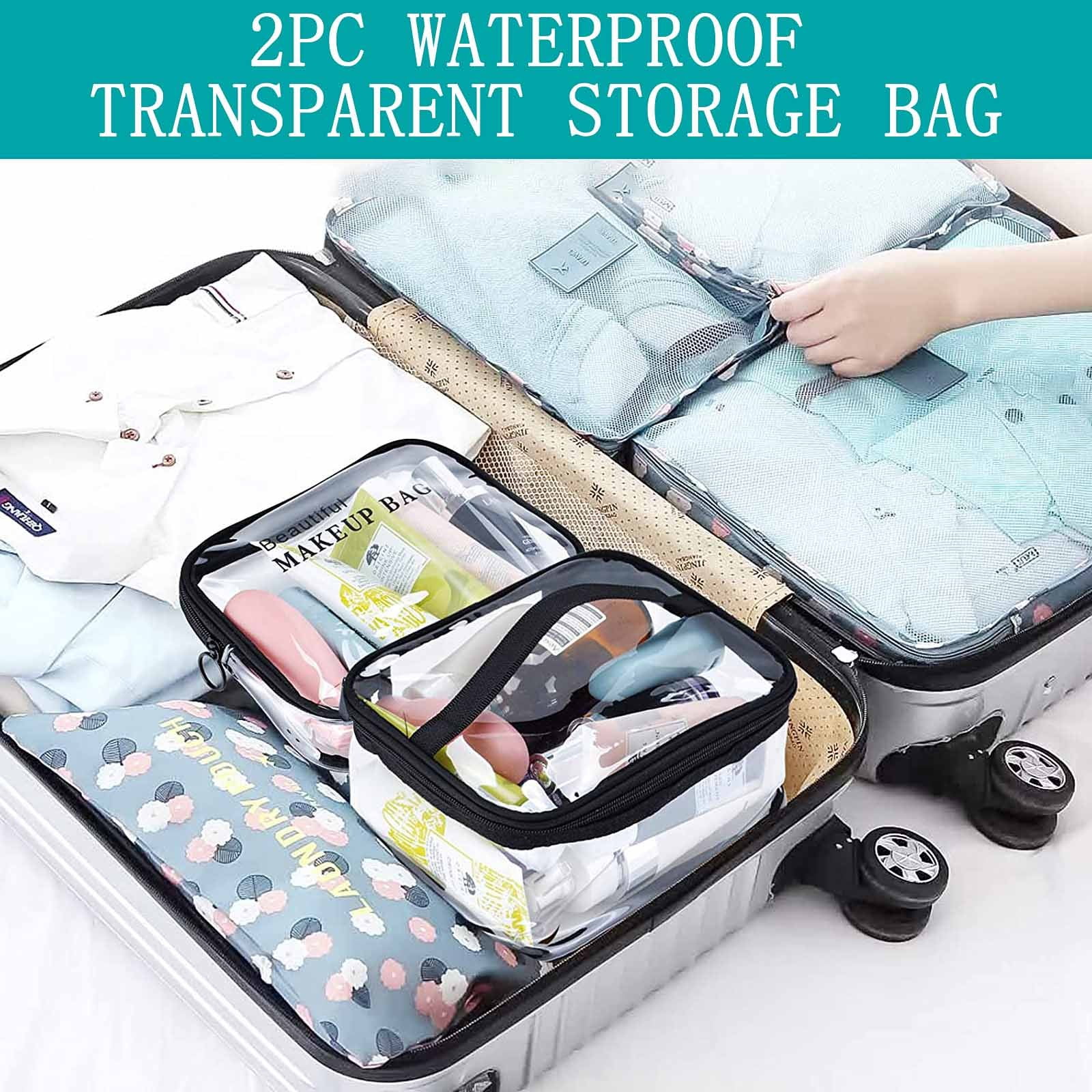 Harvn Closeout 2Pc Portable, Simple, Waterproof And Transparent Travel ...