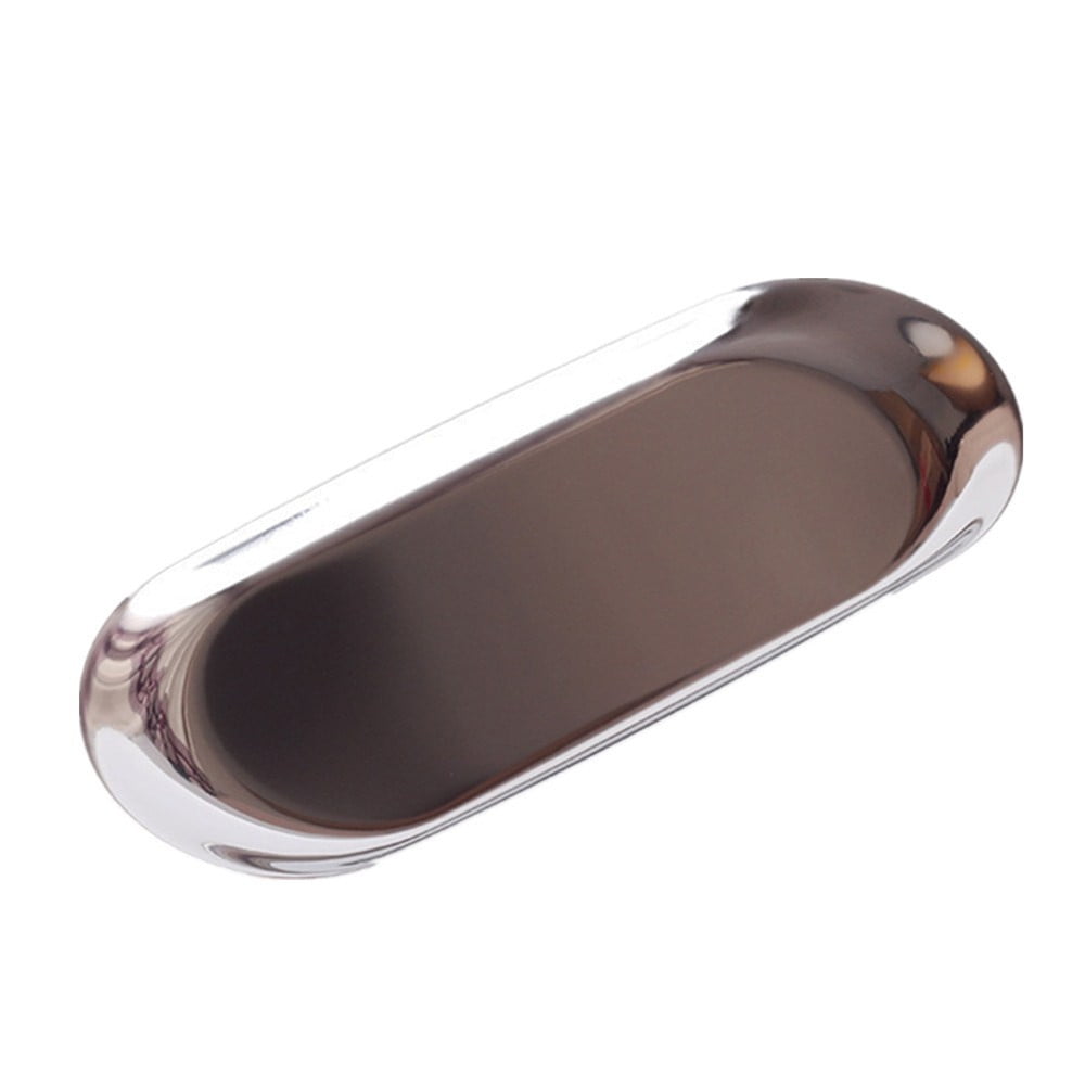 Harvn Final Reduction Metal Oval Plate, Jewelry Storage Tray, Small ...