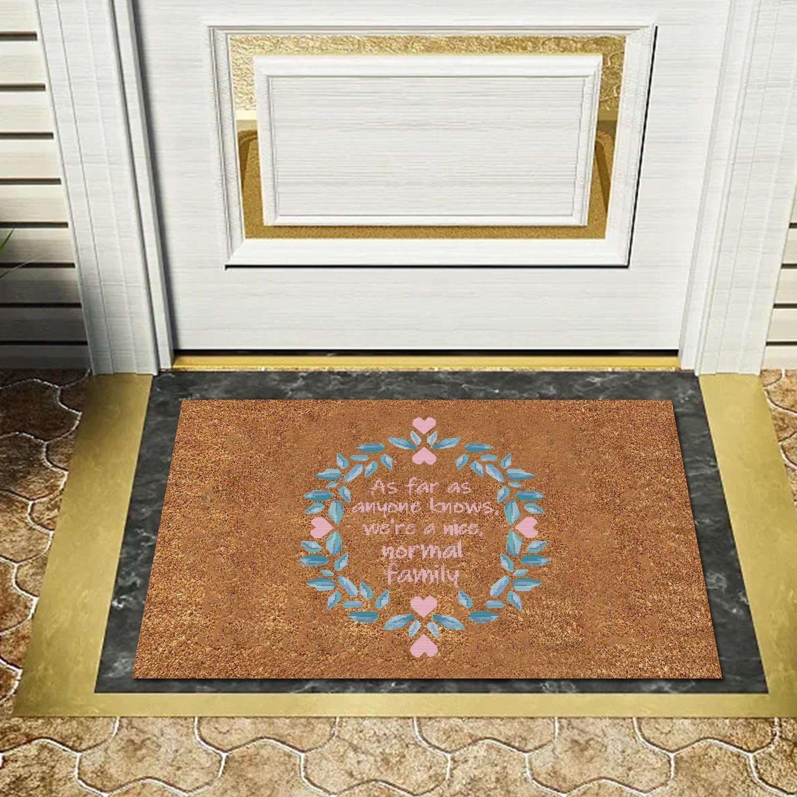 Harvn Final Sale Welcome Entrance Door Mat, Foyer Entrance Door Mat ...