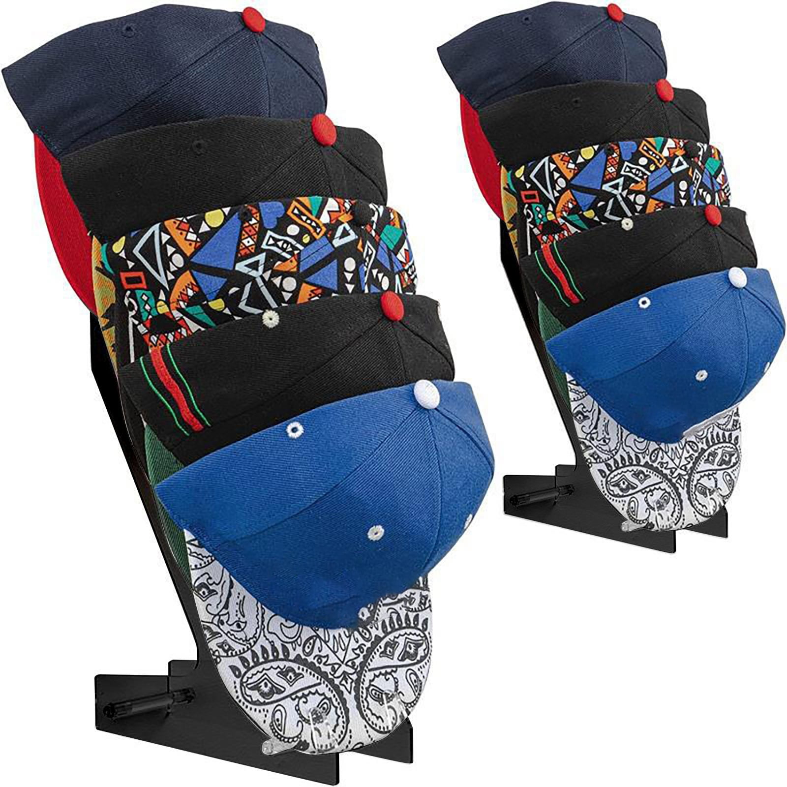 Harvn Heavily Discounted Hat Wall-Mounted Rack, Acrylic Cap Storage ...