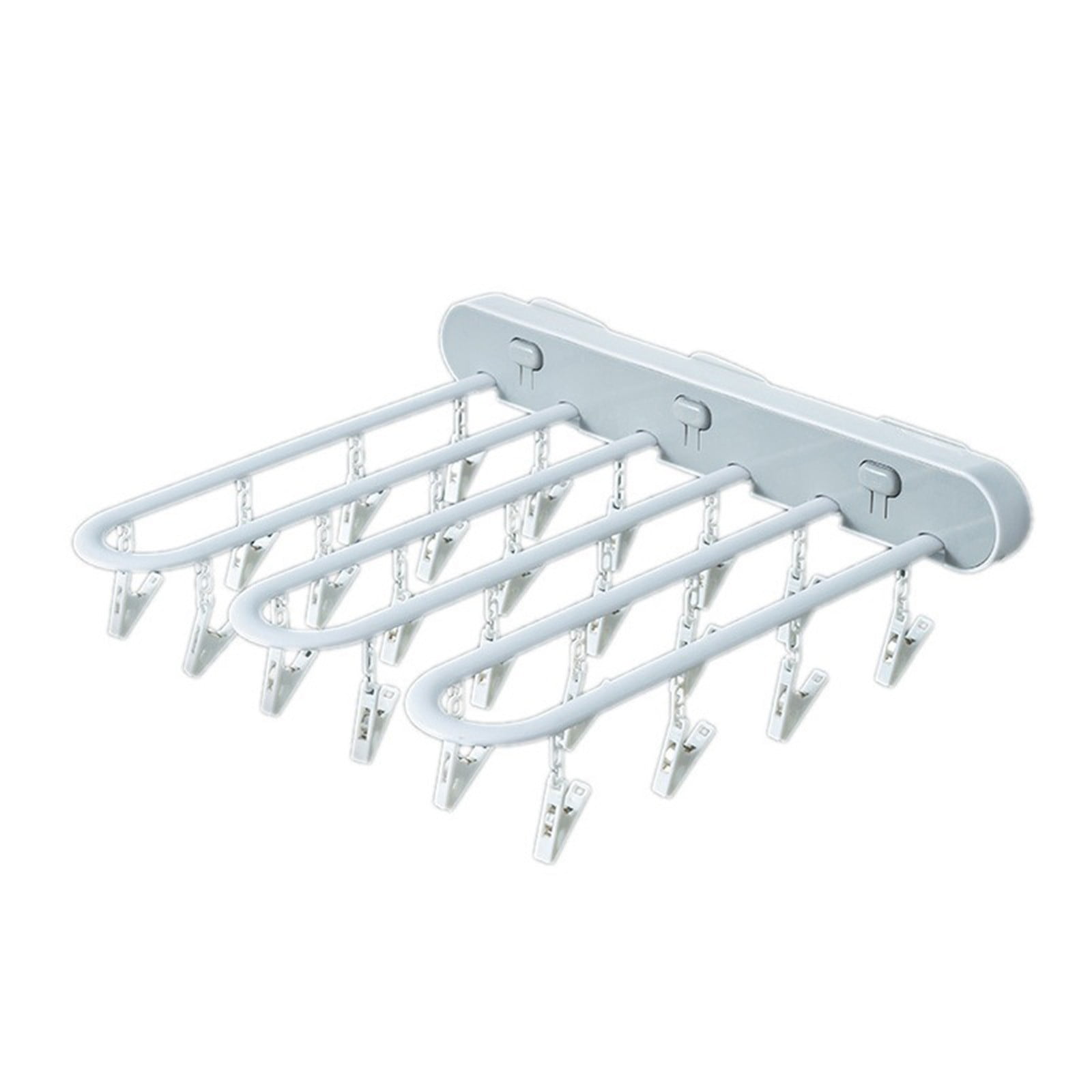 Harvn Liquidation White Wall-Mounted Clothes Hanger Without Drilling ...