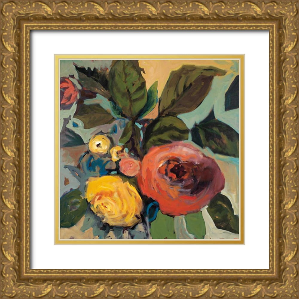 Harwood, Jennifer 26x26 Gold Ornate Wood Framed with Double Matting ...