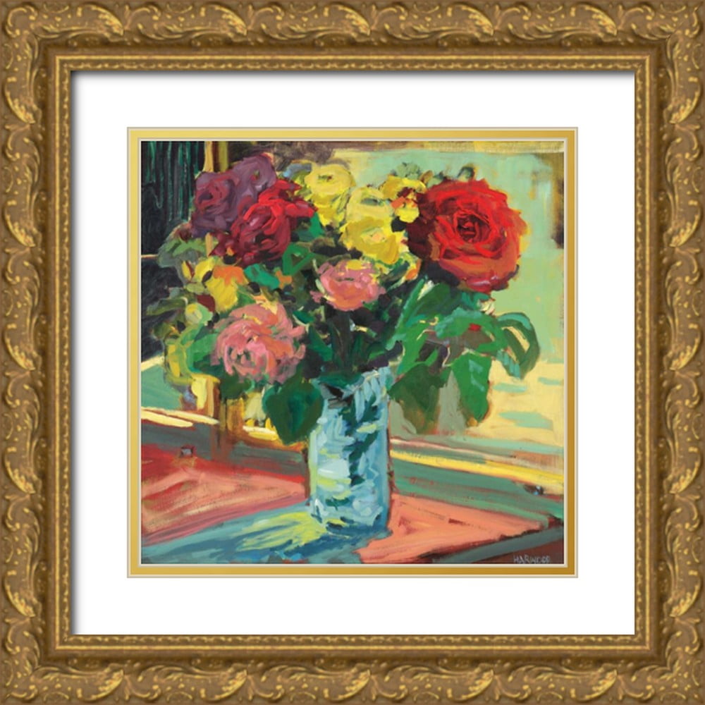 Harwood, Jennifer 26x26 Gold Ornate Wood Framed with Double Matting ...