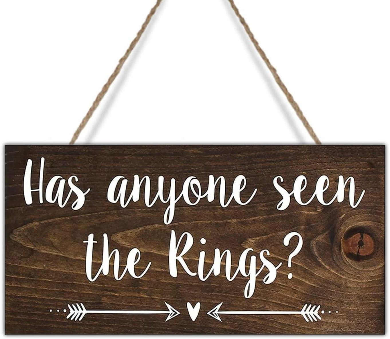 Has Anyone Seen The Rings Sign Funny Wedding Sign for Ring Bearer Ring ...