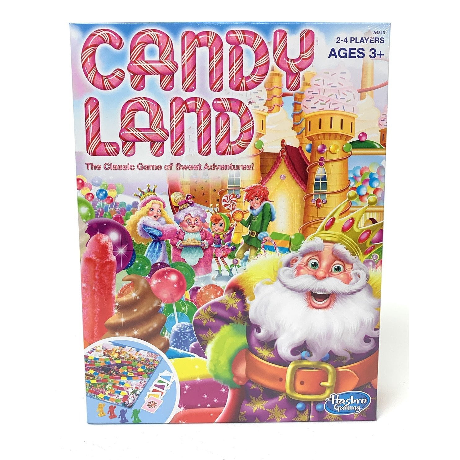 Hasbro Candy Land Classic Board Game for Kids, Sweet Adventures, Multi ...