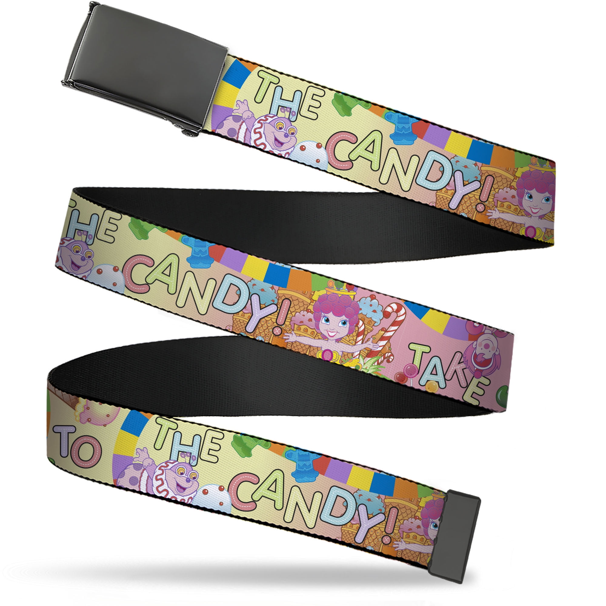 Adjustable Belt, Clamp Buckle, Cut-to-Fit, Candy Land Take Me To The ...