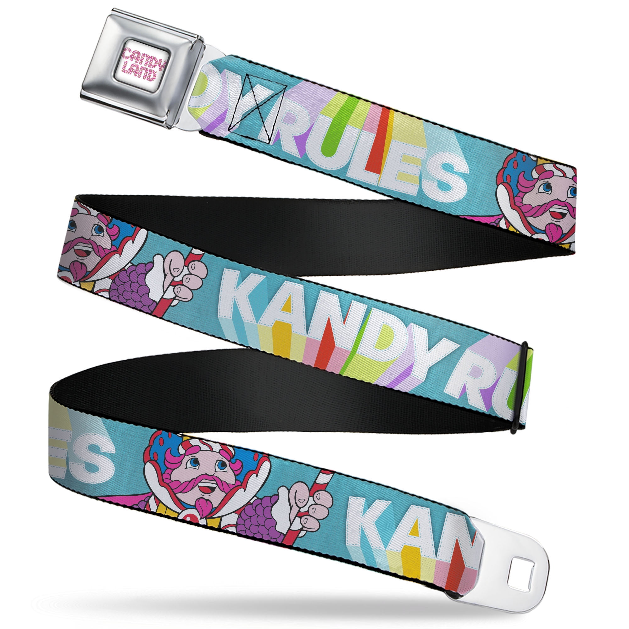 Hasbro Belt, Seatbelt Buckle Belt, Candy Land Kandy Rules King Kandy ...