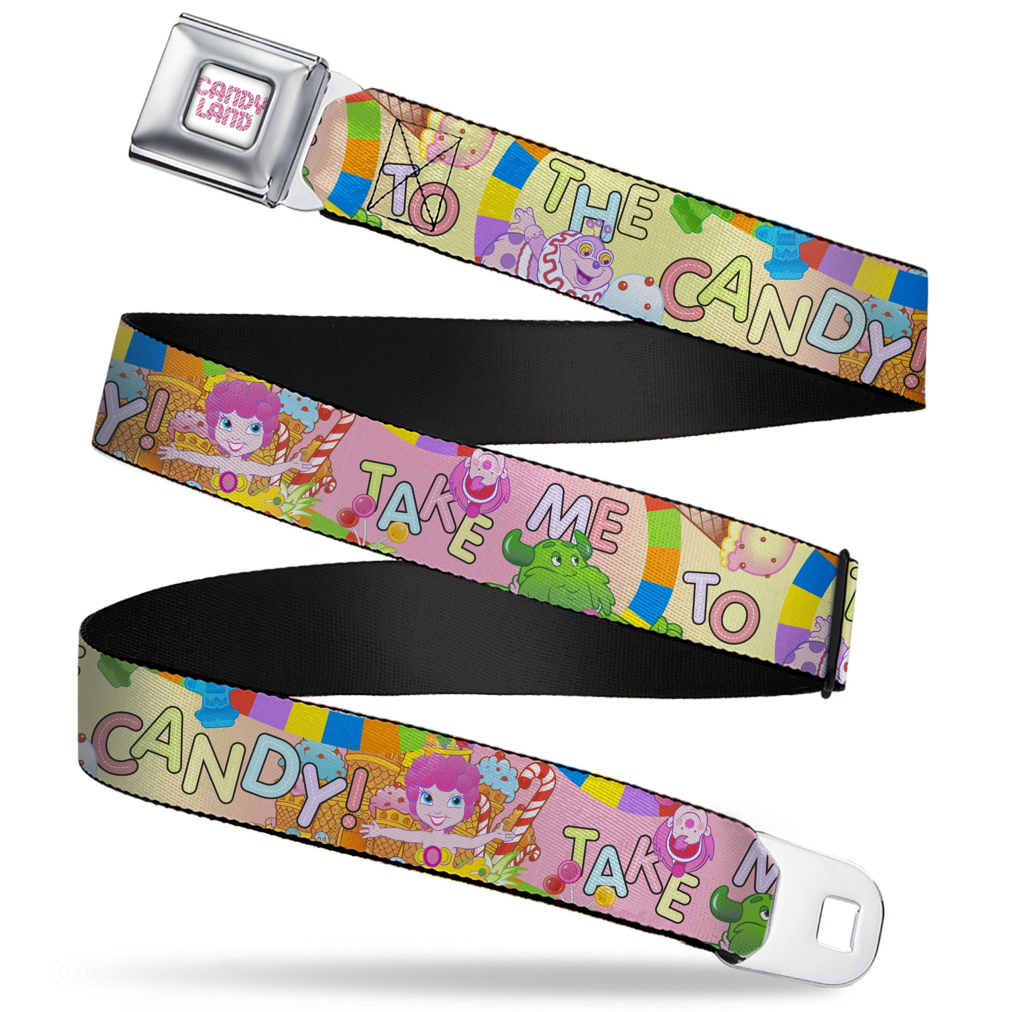 Hasbro Belt, Seatbelt Buckle Belt, Candy Land Take Me To The Candy ...