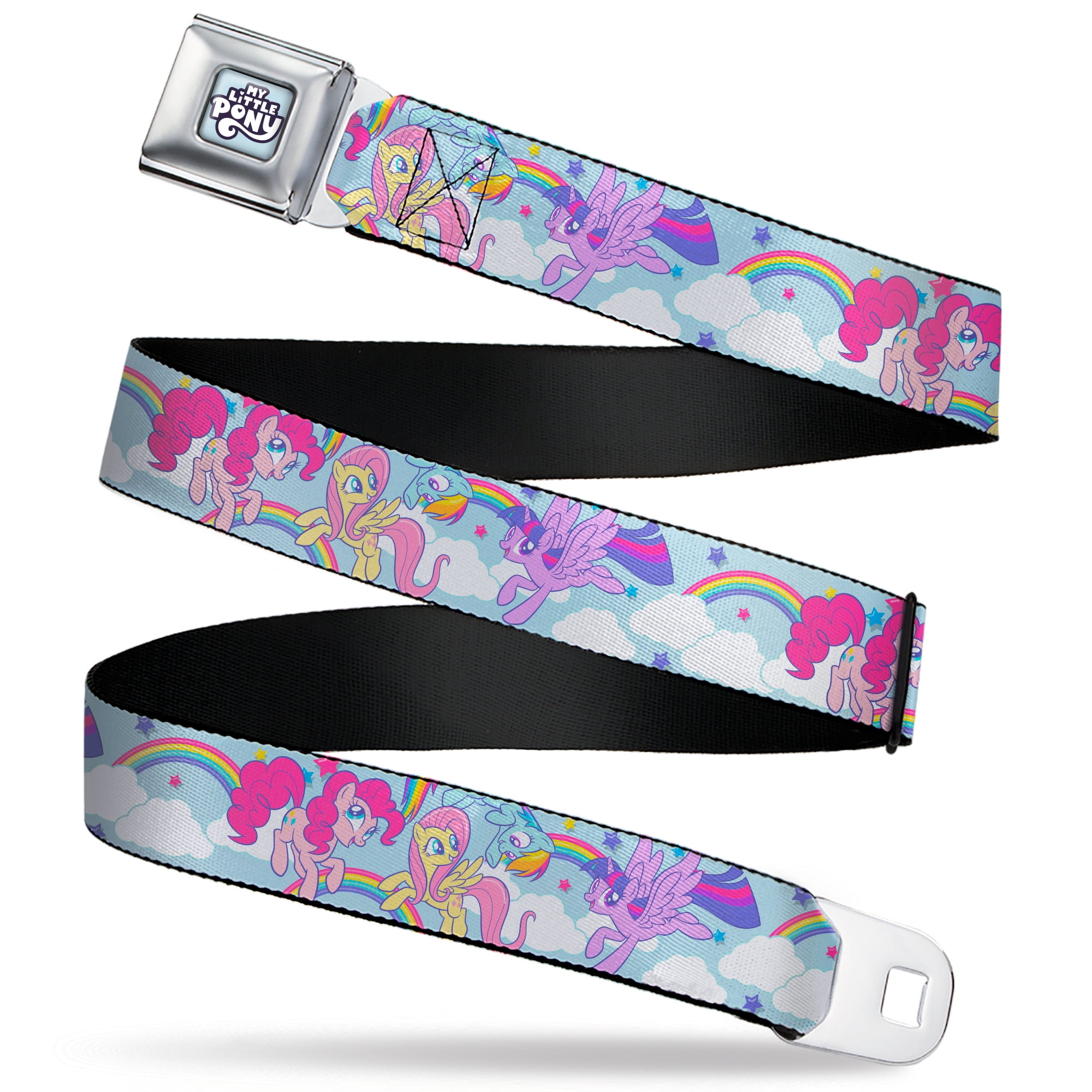 Hasbro Belt, Seatbelt Buckle Belt, My Little Pony Title Logo Full Color ...