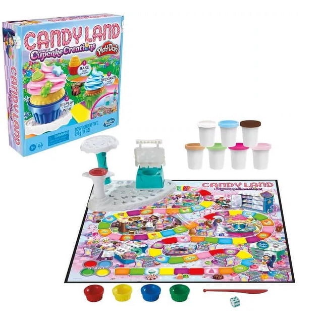 Hasbro Candy Land Cupcake Creations Play-Doh Game - Walmart.com