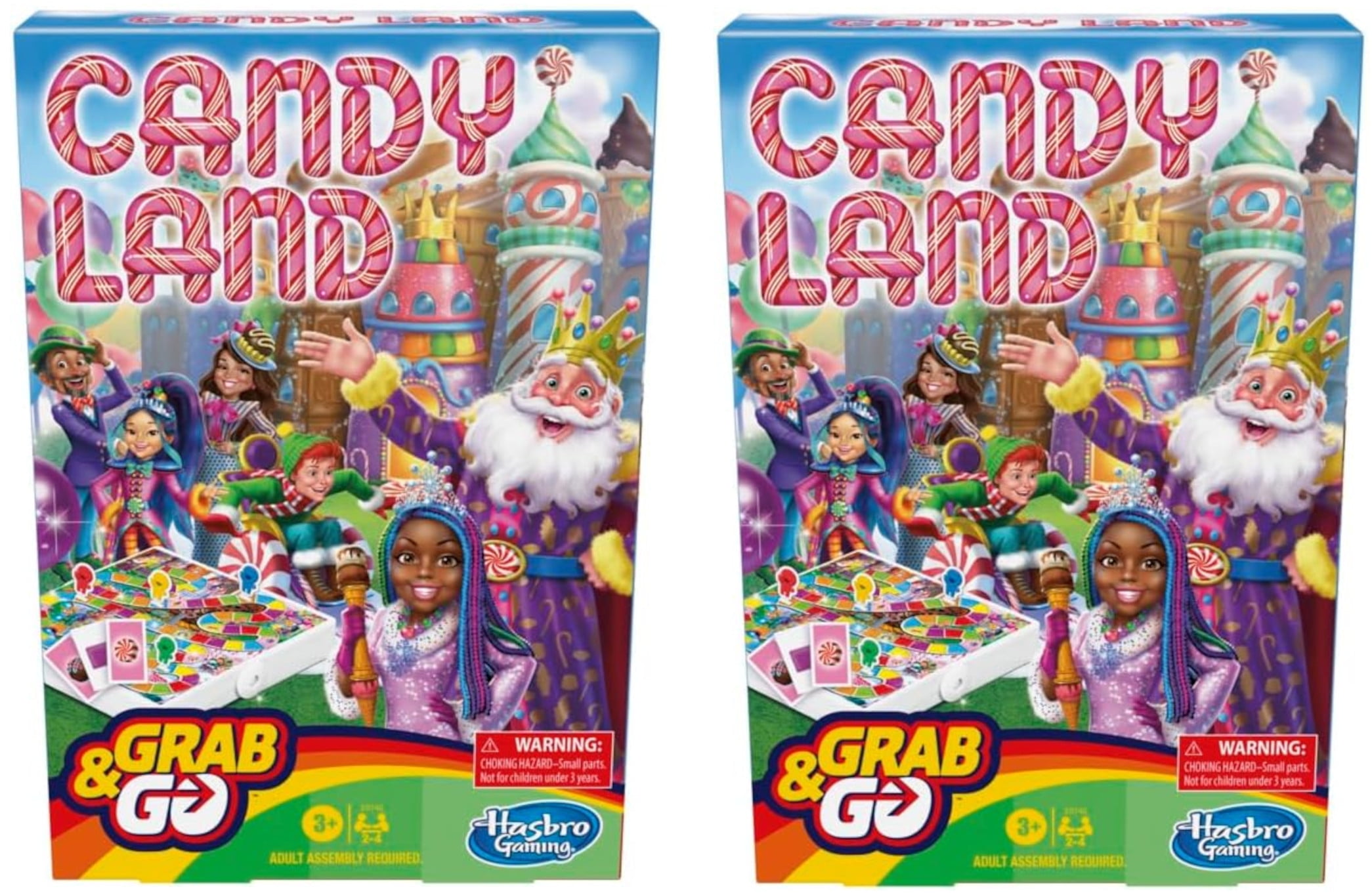 Hasbro Candy Land Grab and Go Game, 2-Pack, for Ages 3 and Up, Travel ...