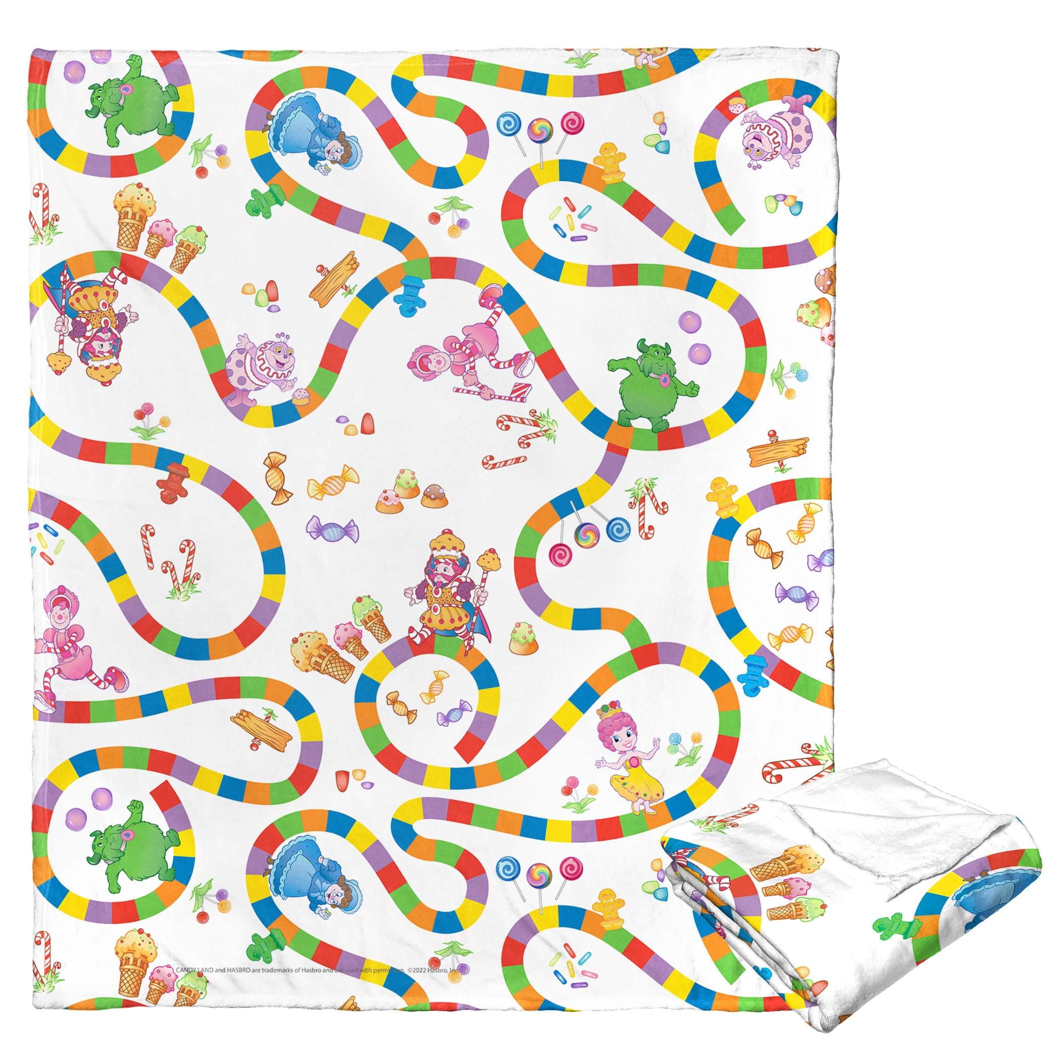 Hasbro Candyland Walk Through Candyland Kids Silk Touch Throw Blanket ...