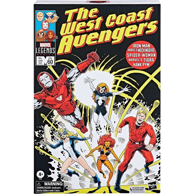 Hasbro F7053 6 inch Marvel Legends Series The West Coast Avengers (60th ...