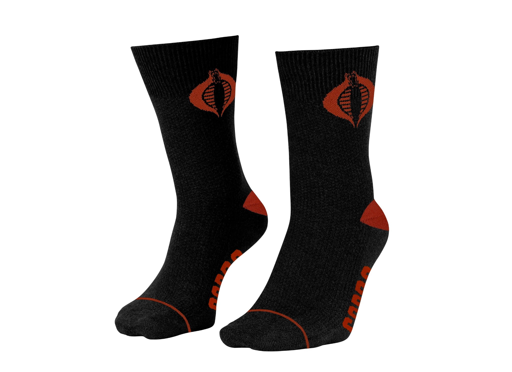 Hasbro G.I. Joe Cobra Symbol Black and Red Crew Socks - Walmart.com