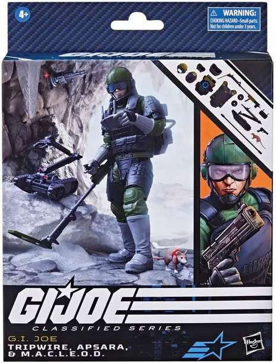 GI Joe Classified Series Deluxe Pack: Tripwire, Apsara & M.A.C.L.E.O.D ...