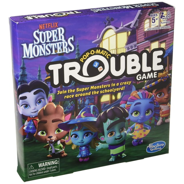 Hasbro Games Trouble: Netflix Super Monsters Edition Board Game for ...