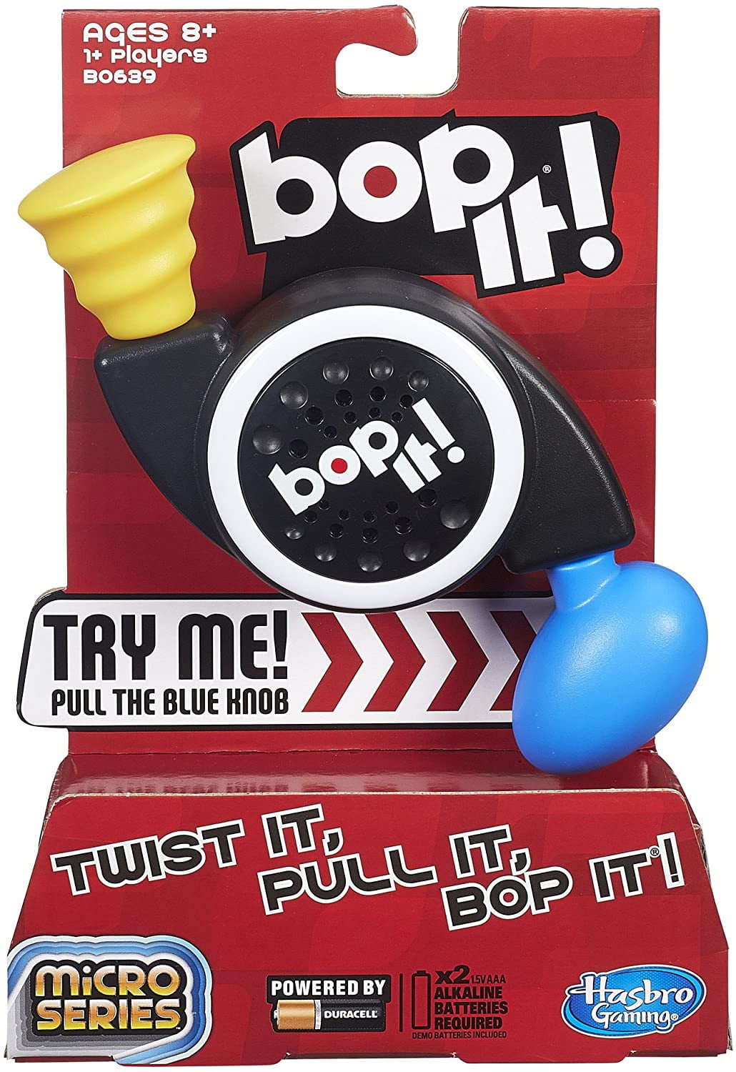 Hasbro Bop It! Micro Series Game - Compact, Fast-Paced Fun with Solo or ...