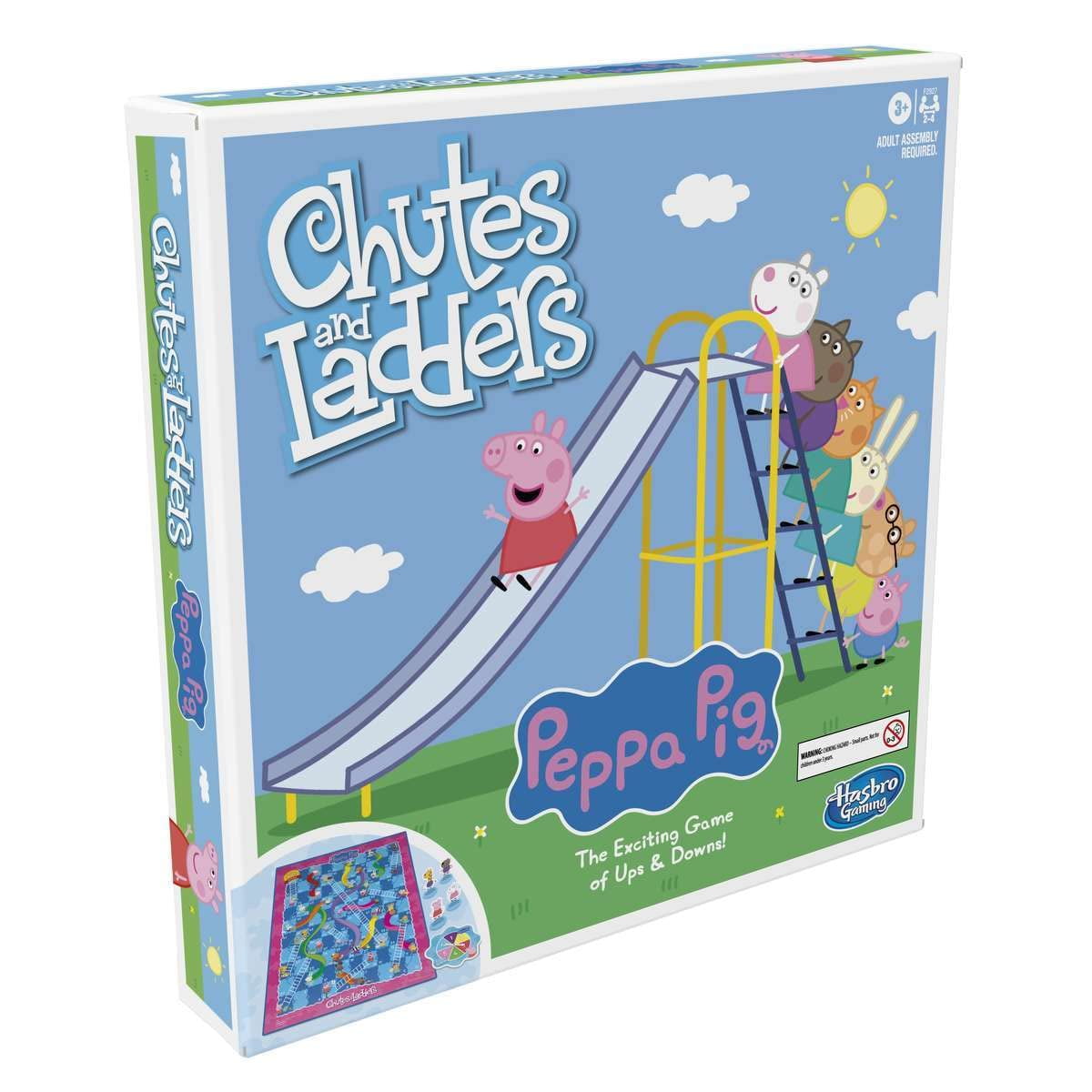 Hasbro Gaming Chutes and DHF10 Ladders Peppa Pig Edition Board Game ...