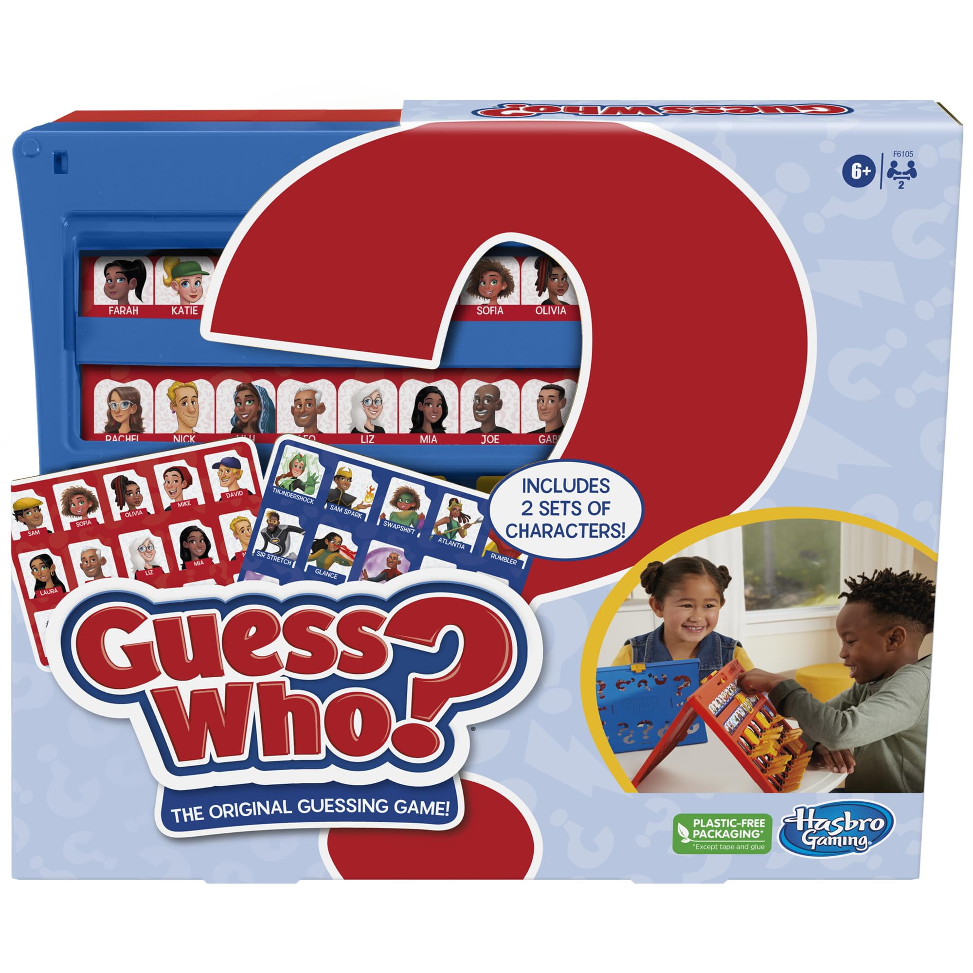 Hasbro Gaming Guess Who? AIF4 Original,Easy to Load Frame,Double-Sided ...