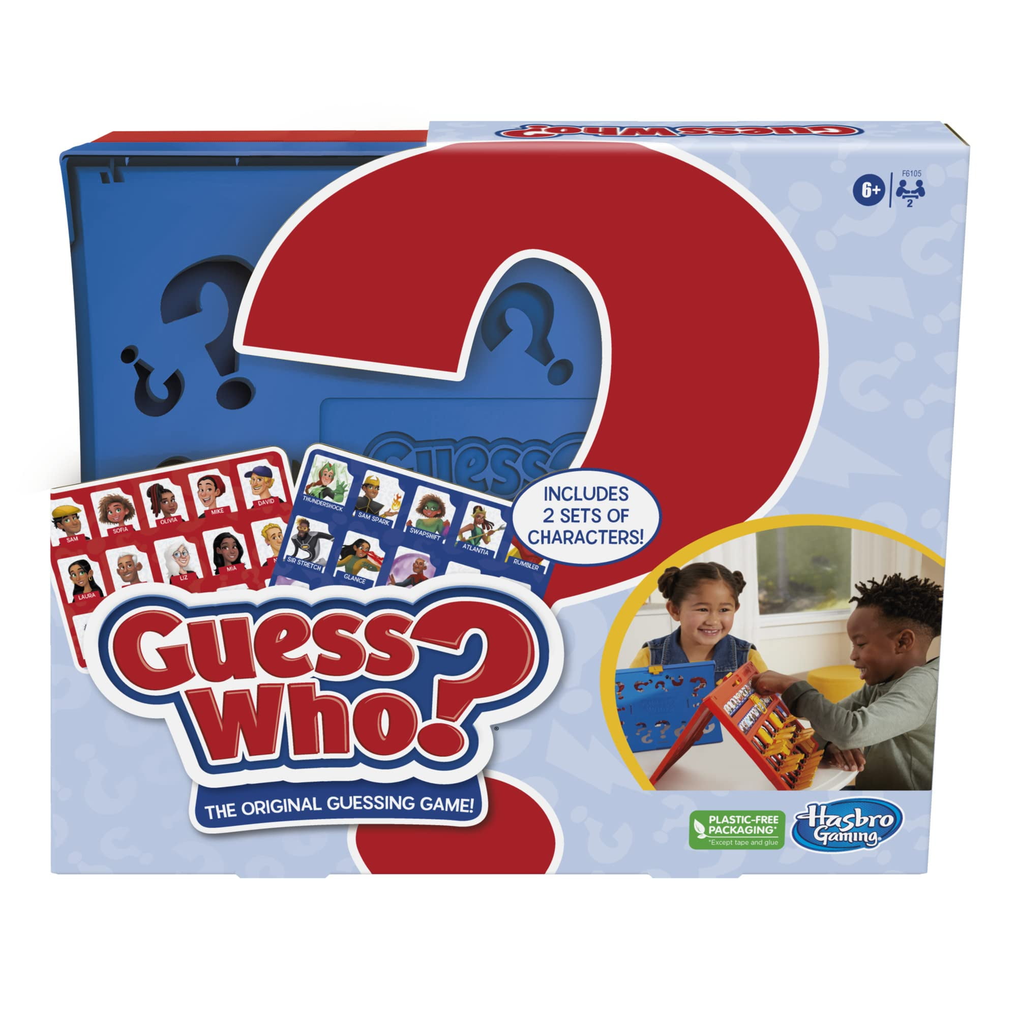 Hasbro Guess Who? Original Classic Play, Easy Load Frame, 2 Player ...