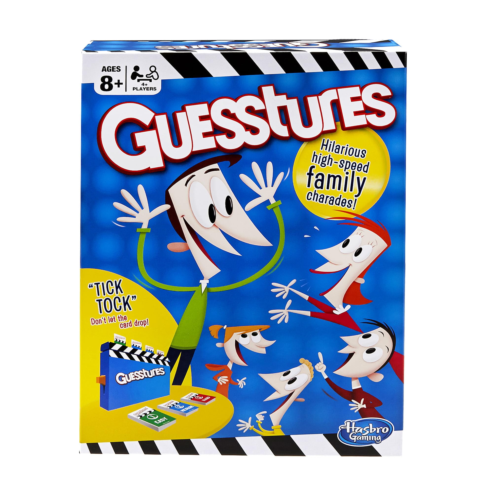 Hasbro Gaming Guesstures Game, Charades Game for 4 or More Players, Family Party Game for Ages 8 ...