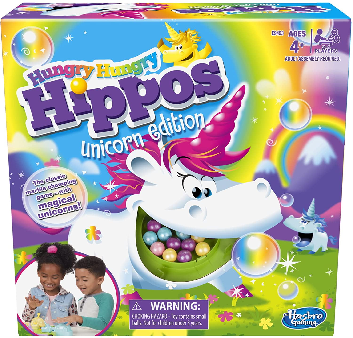 Hasbro Gaming Hungry Hungry Hippos for Kids Unicon Edition Board Game ...