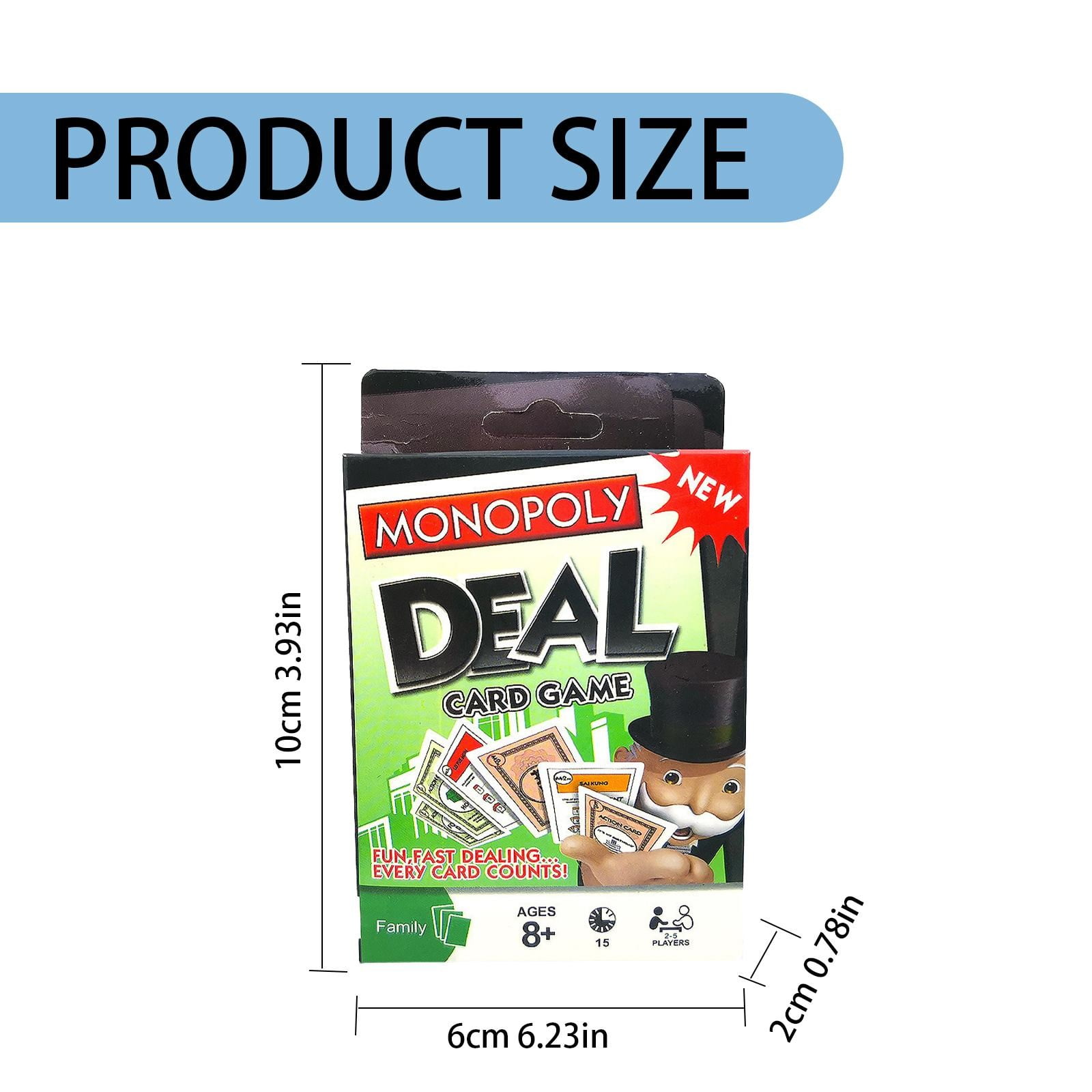 Hasbro Gaming Monopoly Deal Card Game, Quick-Playing Card Game for 2-5 ...