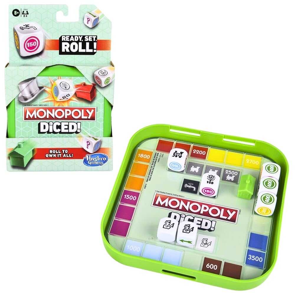 MONOPOLY Diced Game, Easy DHF10 to Learn Game, Quick Game, Portable ...