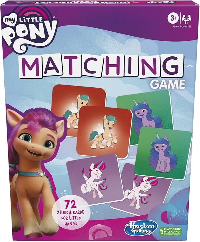 Hasbro Gaming My Little Pony Matching Game for Kids | 1+ Players ...