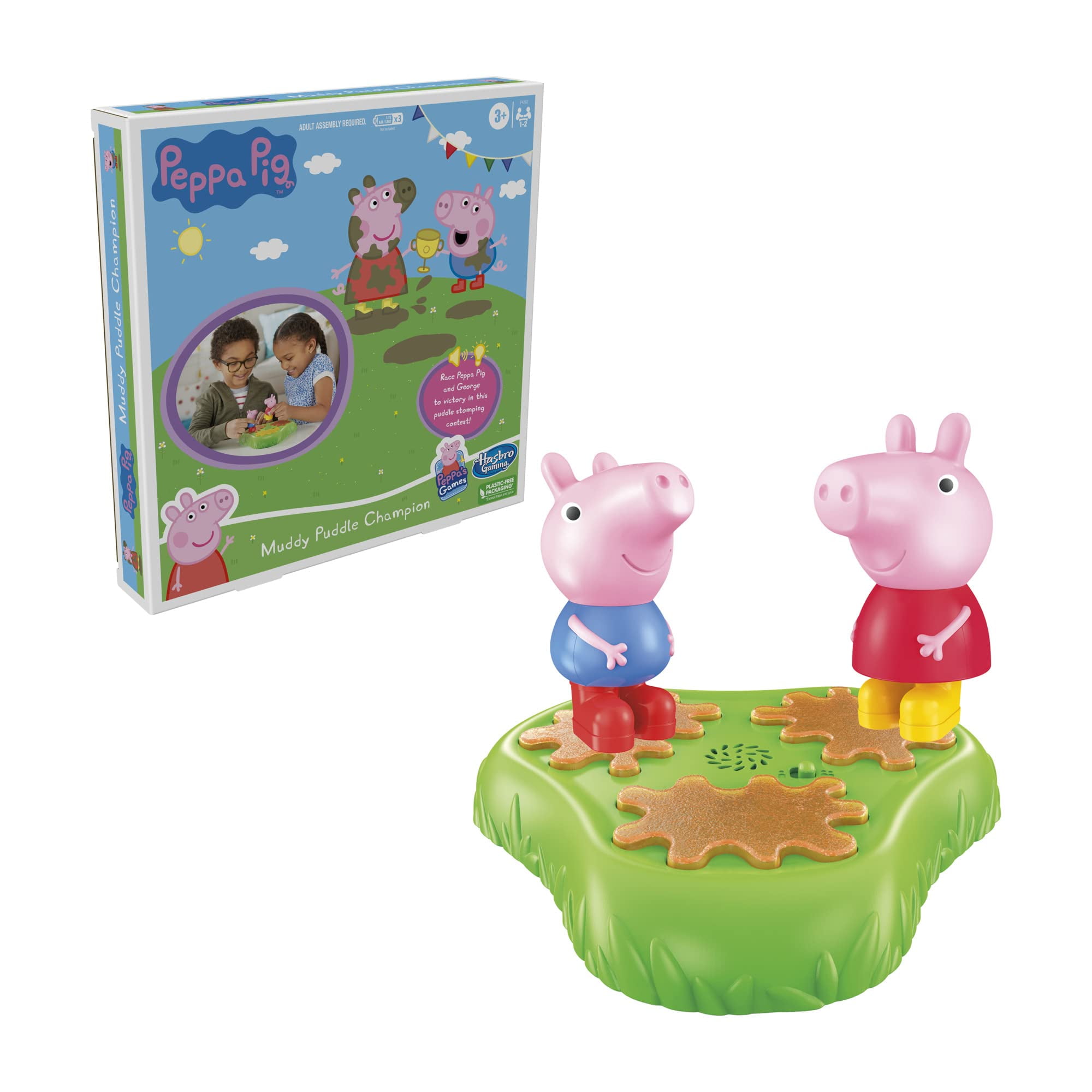 Hasbro Gaming Peppa Pig STF9 Muddy Puddle Champion Board Game for Kids ...