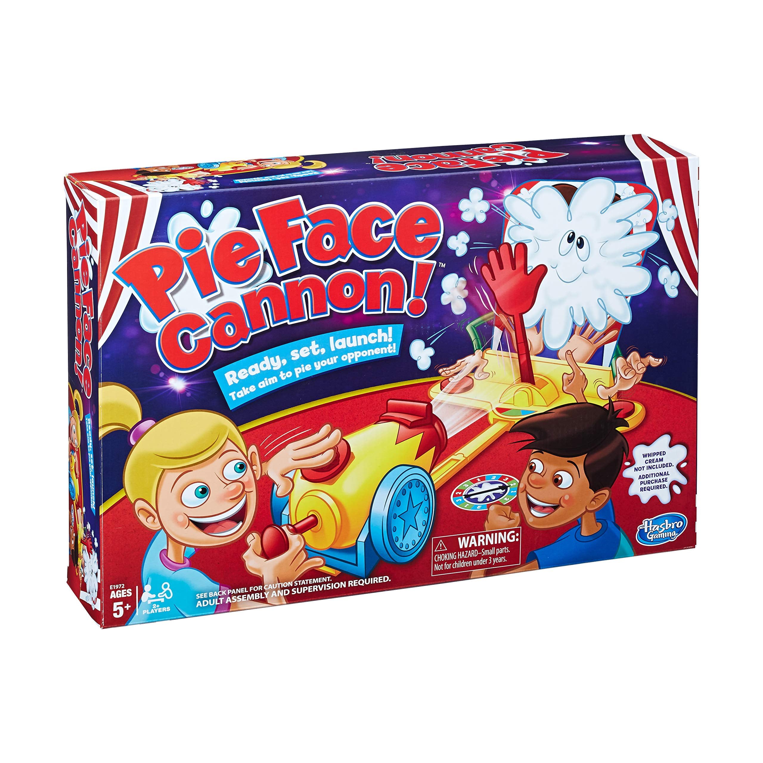 Hasbro Gaming Pie Face DHF10 Cannon Game Whipped Cream Family Board ...