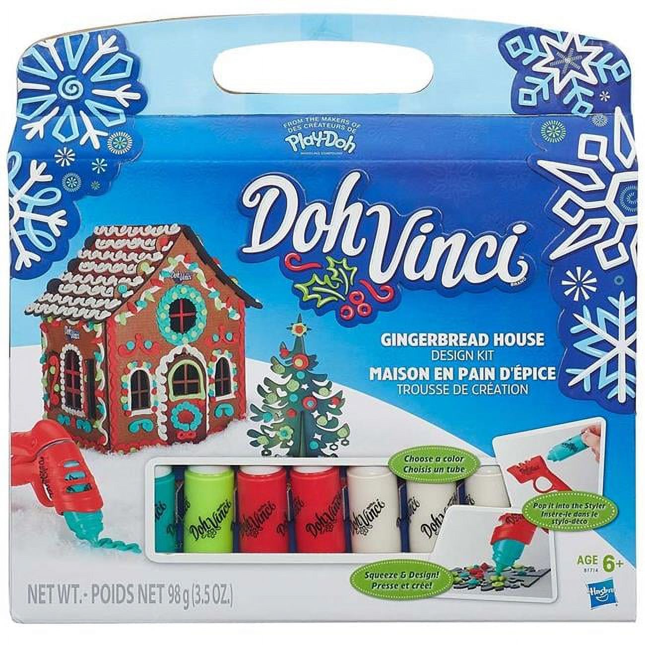 Hasbro HSBB1714 Play-Doh Gingerbread House Design Kit - Set of 4 ...
