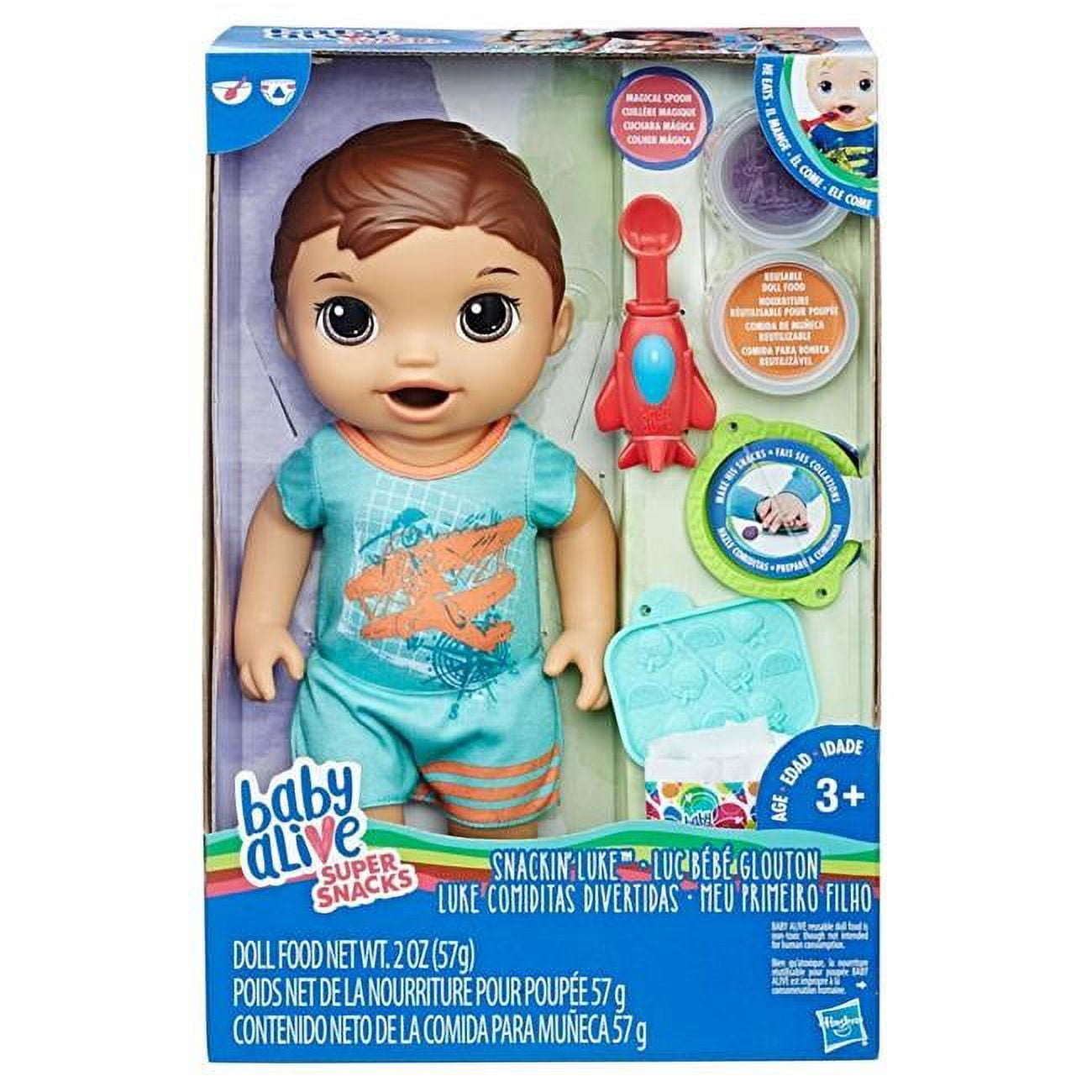 Hasbro HSBC1884 Baby Alive Snackin Luke Brunette Toys - Walmart.com