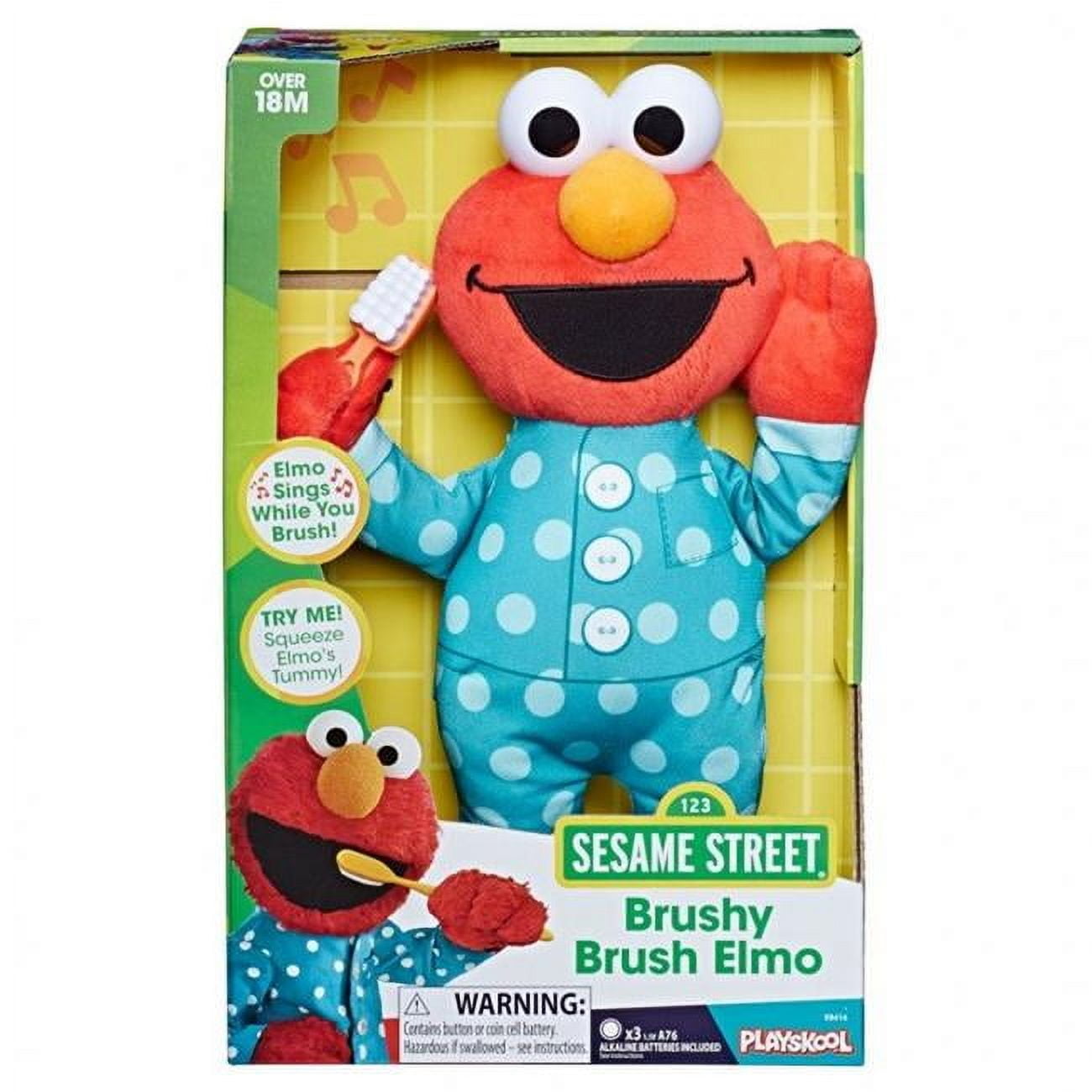 Hasbro HSBE8416 Sesame Street Brushy Brush Elmo Toys - 3 Piece ...