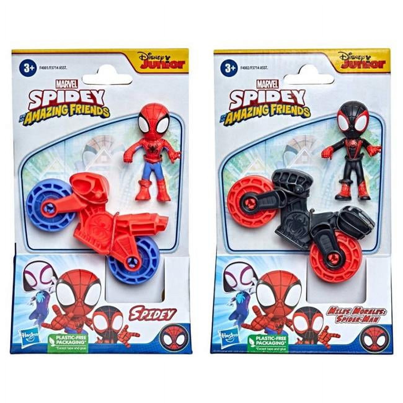 Hasbro HSBF3714 Spidey & His Amazing Friends Bike & Figures, Assorted ...