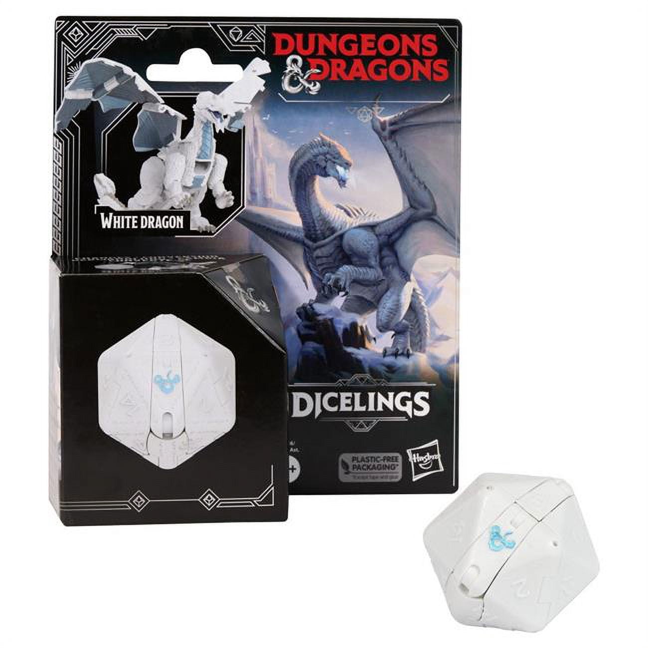 Hasbro HSBF8416 Dungeons & Dragons Dicelings White Dragon Toy, Pack of ...