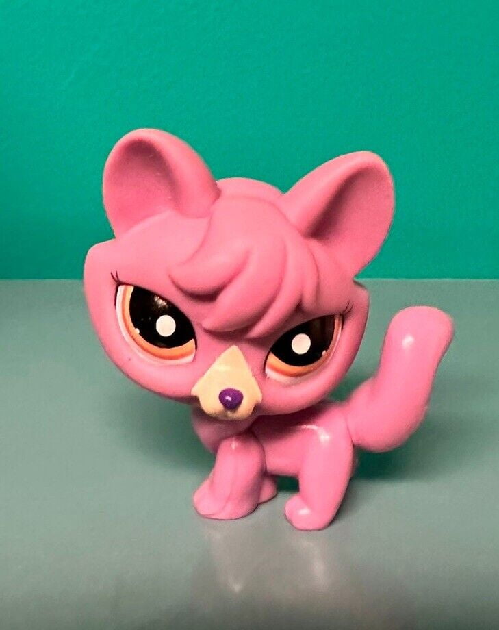 Hasbro LPS Littlest Pet Shop AUTHENTIC Purple Fox #1536 Blind Bag Pink ...