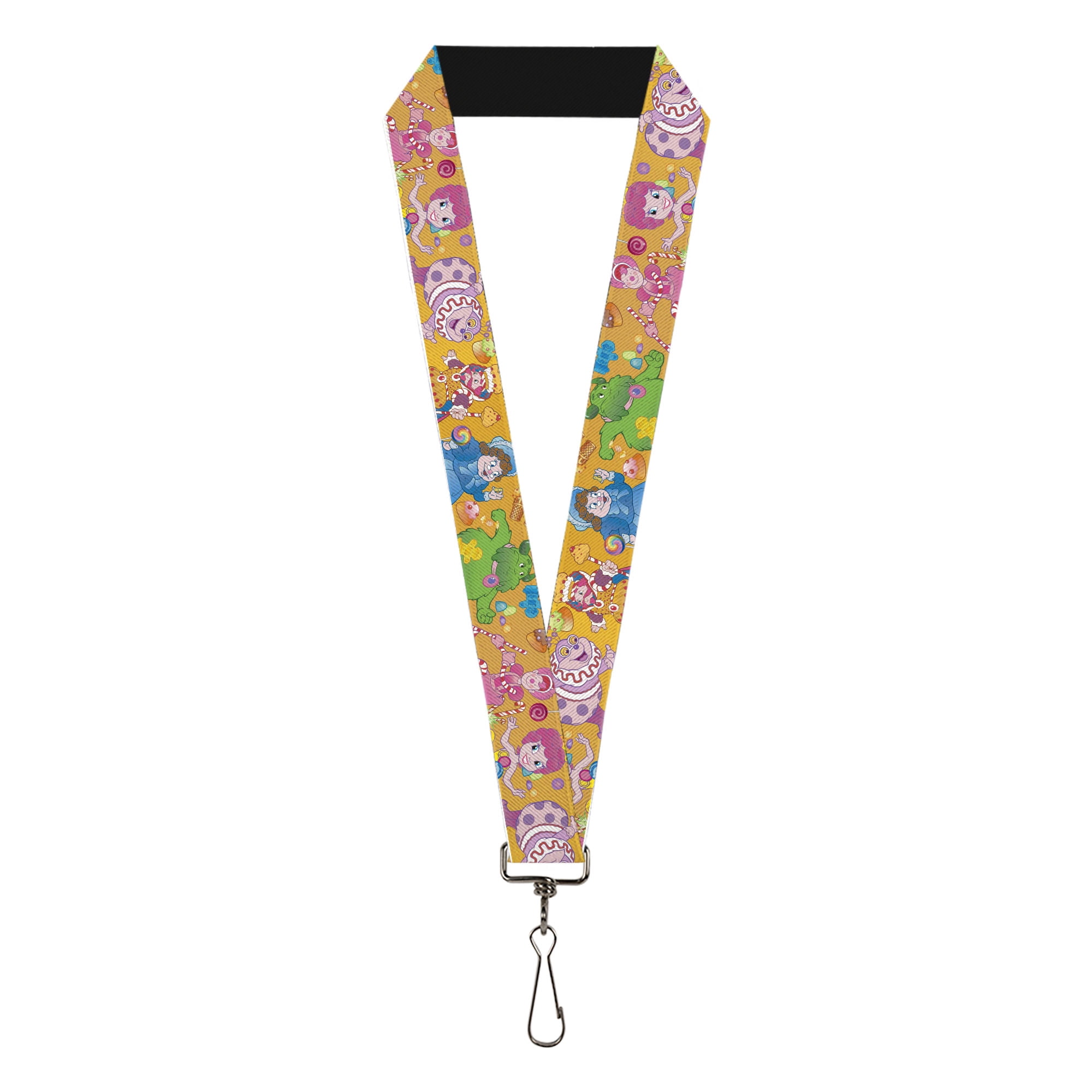Hasbro Lanyard, Candy Land Characters and Candy Collage Yellow, Elastic ...
